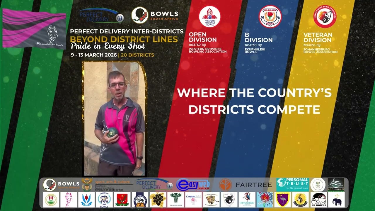 Bowls SA Perfect Delivery Inter Districts Charl Christensen Interview ...