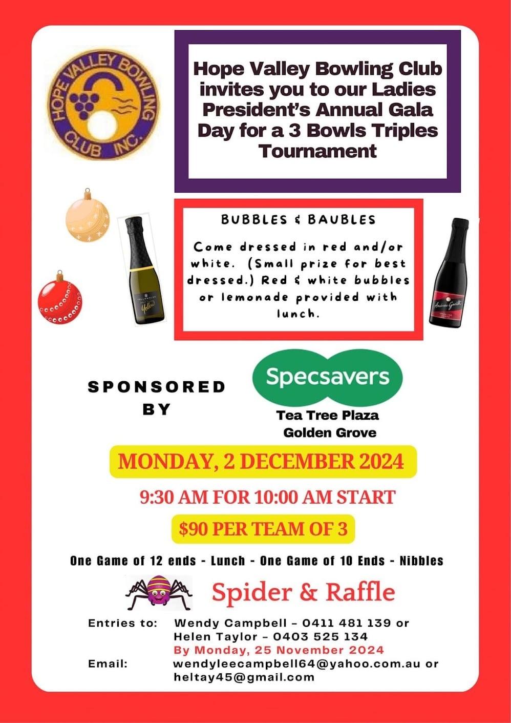 Ladies Presidents Annual Gala Day - LawnBowls.com